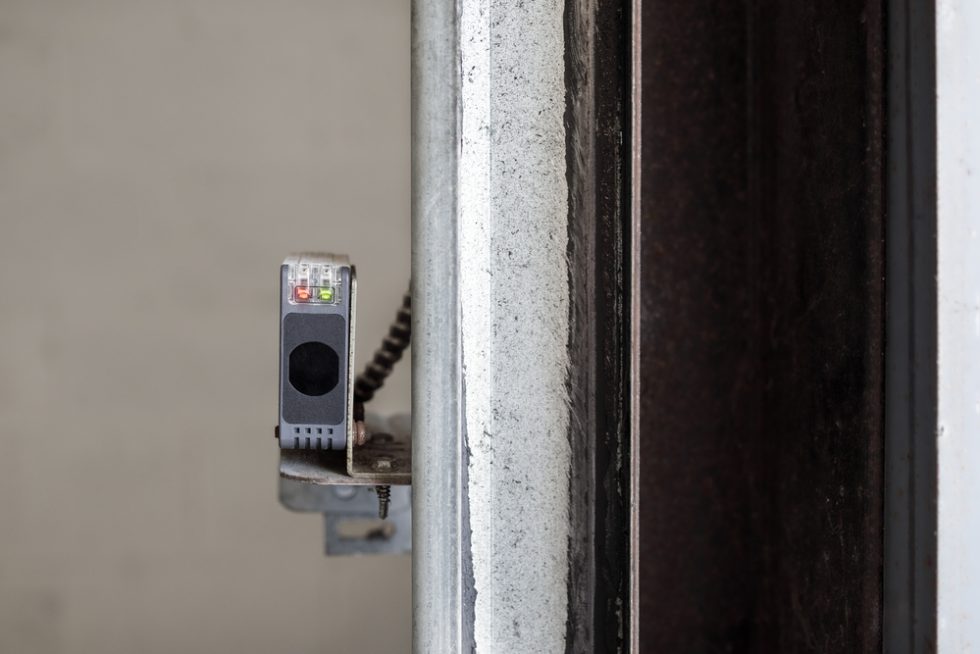 Garage Door Sensor Orange Light